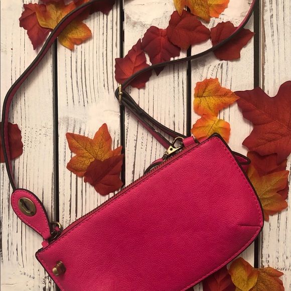Joy Susan | Bags | Joy Susan Vegan Hot Pink Crossbody | Poshmark